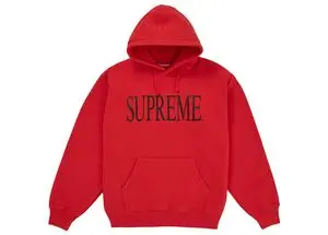 Supreme Capital Hooded Sweatshirt - Red