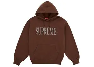 Supreme Capital Hooded Sweatshirt - Brown