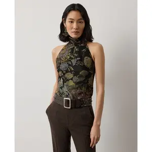 Ralph Lauren Chilton Floral Jacquard Top