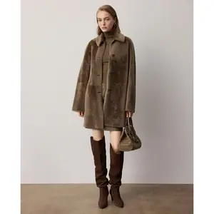 Ralph Lauren Carreen Foiled Lambskin Skirt