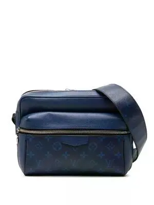 LOUIS VUITTON Monogram Taigarama Messenger Bag - Blue