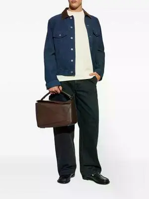 Loewe Corduroy-collar Suede Jacket