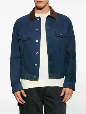 Loewe Corduroy-collar Suede Jacket