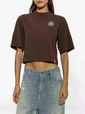 Palm Angels Oversized Cropped T-shirt