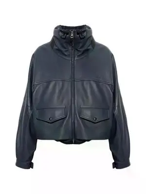 Loewe Stand-up-collar Leather Jacket