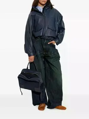 Loewe Stand-up-collar Leather Jacket