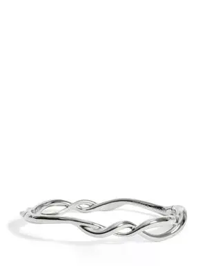 Monica Vinader Twisted Bangle - Silver