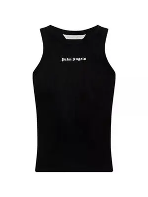 Palm Angels Logo-print Ribbed Top