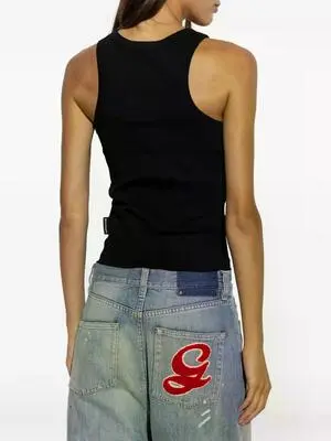 Palm Angels Logo-print Ribbed Top