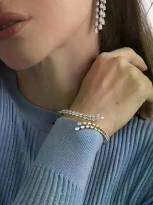 ARZANO Diamond Open Wrap Bracelet