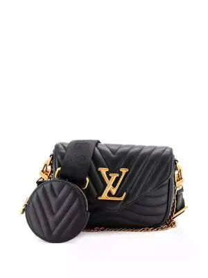 LOUIS VUITTON New Wave Multi Pochette Quilted Leather Crossbody Bag - Black