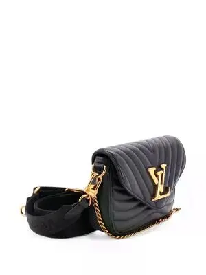 LOUIS VUITTON New Wave Multi Pochette Quilted Leather Crossbody Bag - Black