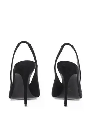 Amina Muaddi Anok Pointed-toe Slingback Pumps