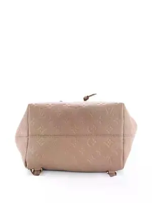 LOUIS VUITTON Montsouris Nm Monogram Empreinte Leather Pm Backpack - Neutrals