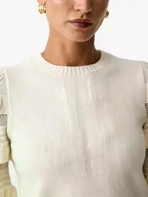 TWINSET Mesh-stitch Jumper With Ruffles