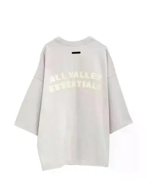 Fear Of God Logo-print Cotton T-shirt - Grey