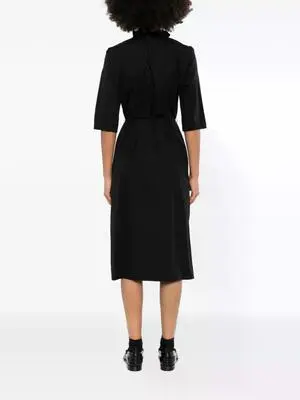 AGNES B. Ruffled-trim Belted Dress