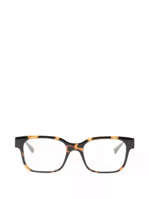 Gucci Tortoiseshell-effect Rectangle-frame Glasses - Brown