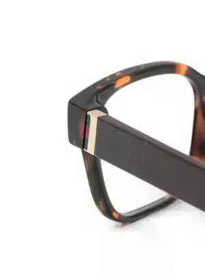 Gucci Tortoiseshell-effect Rectangle-frame Glasses