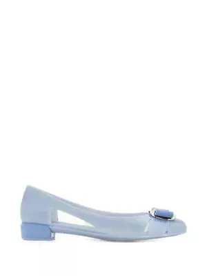 FERRAGAMO New Vara Plate Jelly Ballet Flat
