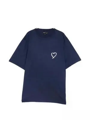 AGNES B. Heart-motif Cotton T-shirt