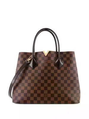 LOUIS VUITTON Damier Kensington Tote Bag - Brown