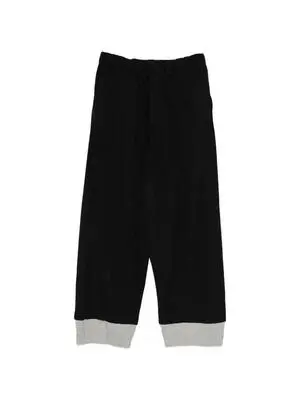 Mihara Yasuhiro Sweat Layered Wool Trousers - Black