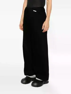 Mihara Yasuhiro Sweat Layered Wool Trousers - Black