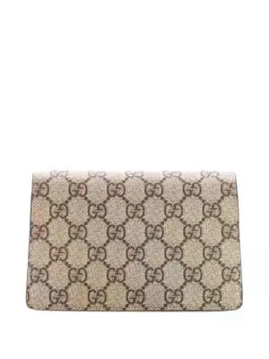 Gucci Dionysus Bag Gg Coated Canvas Super Mini Crossbody Bag