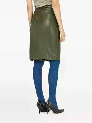 DIESEL® Draped Pencil Skirt With Split