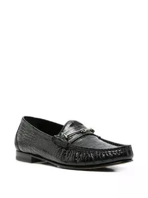 TOM FORD Crocodile-effect T-bar Loafers