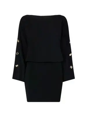 Liu Jo Short Dress With Jewel Buttons
