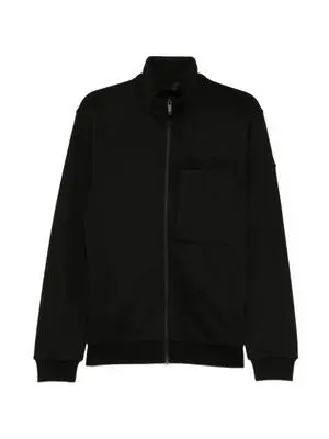 Moncler Logo Embroidered Jacket - Black