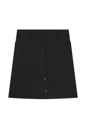 COURREGES Stretch-twill Snap-button Mini Skirt