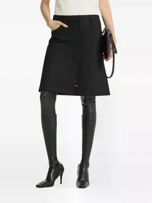 COURREGES Stretch-twill Snap-button Mini Skirt