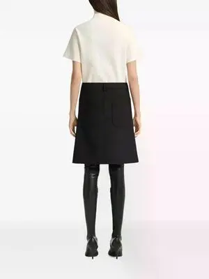 COURREGES Stretch-twill Snap-button Mini Skirt