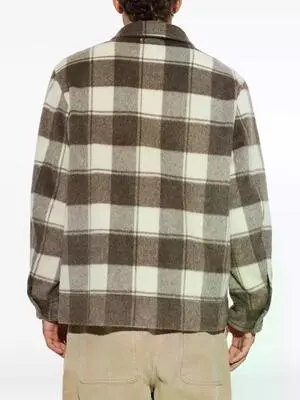 GOLDEN GOOSE Check-pattern Mohair-blend Jacket