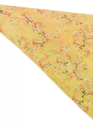 KRISTINA TI Floral-print Triangular Scarf