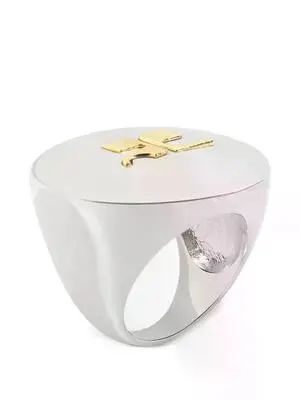 COURREGES Ac Logo-plaque Signet Ring