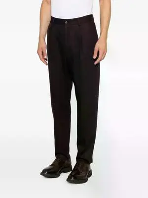Eleventy Pleated-front Tailored Trousers