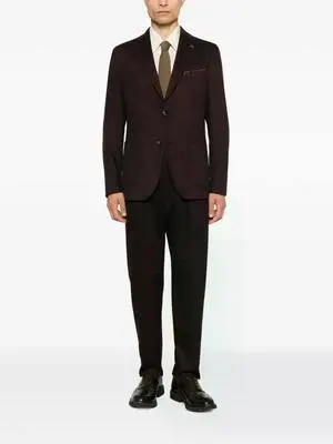 Eleventy Pleated Front Tailored Trousers - Brown
