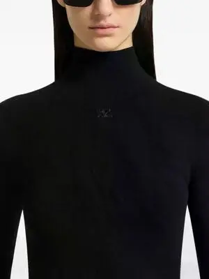 COURREGES Milano Knit Logo-patch Sweater