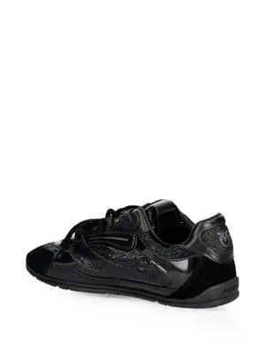 Pinko Yulia 01 Logo-plaque Panelled Leather Sneakers