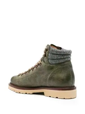 Brunello Cucinelli Lace-up Panelled Boots
