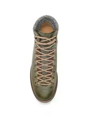 Brunello Cucinelli Lace-up Panelled Boots