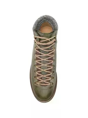 Brunello Cucinelli Lace-up Panelled Boots
