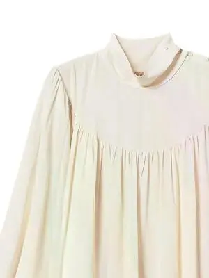 TWINSET Crêpe De Chine Blouse With Gathering