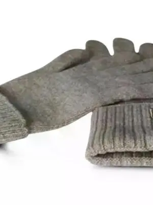 Max Mara Ribbed-cuff Logo-plaque Gloves