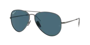 Ray-ban Sunglass Aviator Titanium Polarized+ Lenses