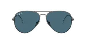 Ray-ban Sunglass Aviator Titanium Polarized+ Lenses